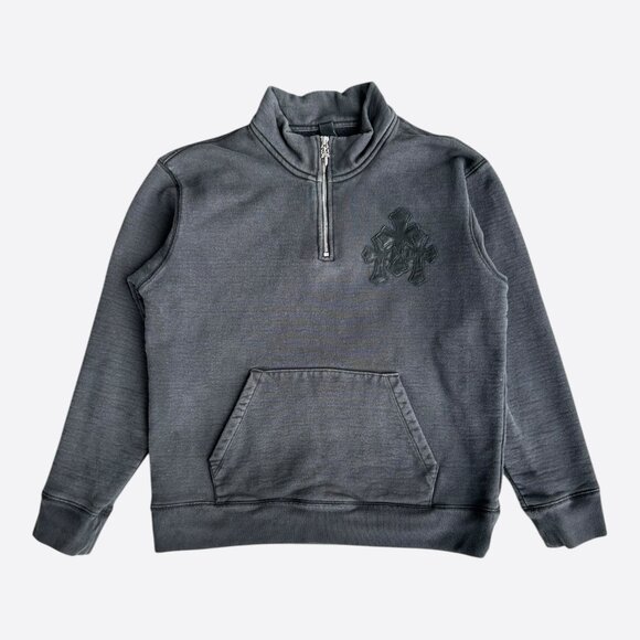 Chrome Hearts | Sweaters | Chrome Hearts Black Triple Cross Patch Paper ...